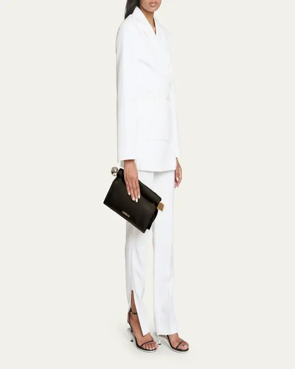 Jacquemus La Pochette Rond Clutch Bag - Black