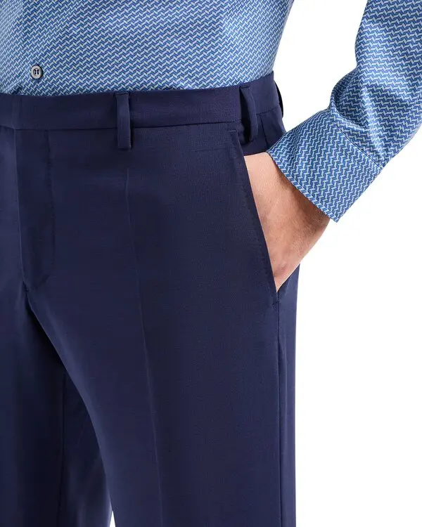 Emporio Armani Slim Fit Tropical Wool Trousers