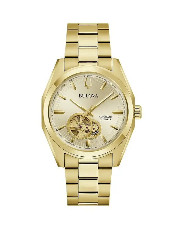 Bulova Classic Surveyor 39mm Watch - Gold