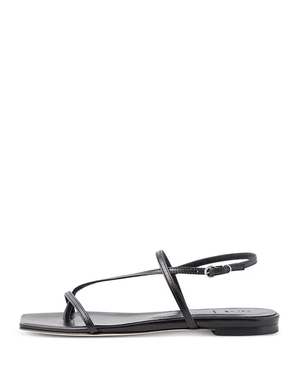 AeydĒ Ella Slingback Thong Sandals - Black