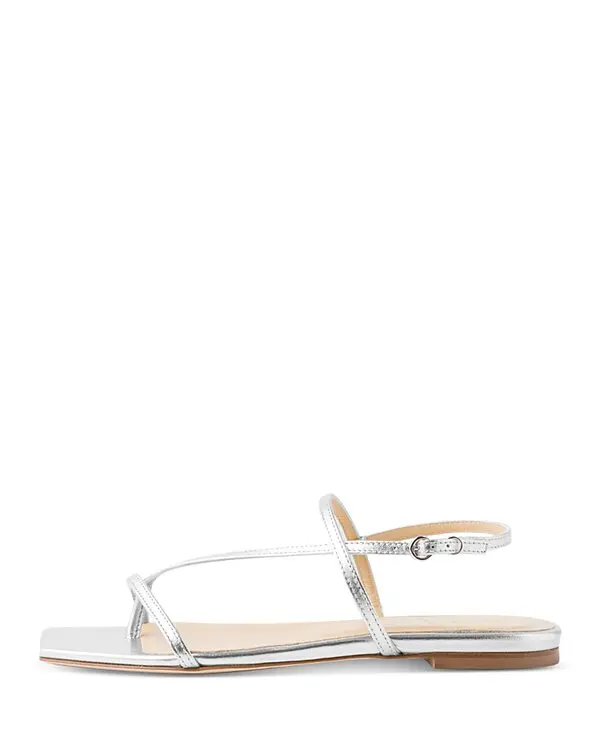 AeydĒ Ella Slingback Thong Sandals - Silver