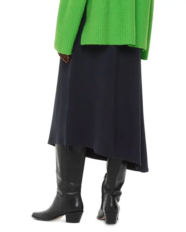 Whistles Ottoman Asymmetrical Midi Skirt