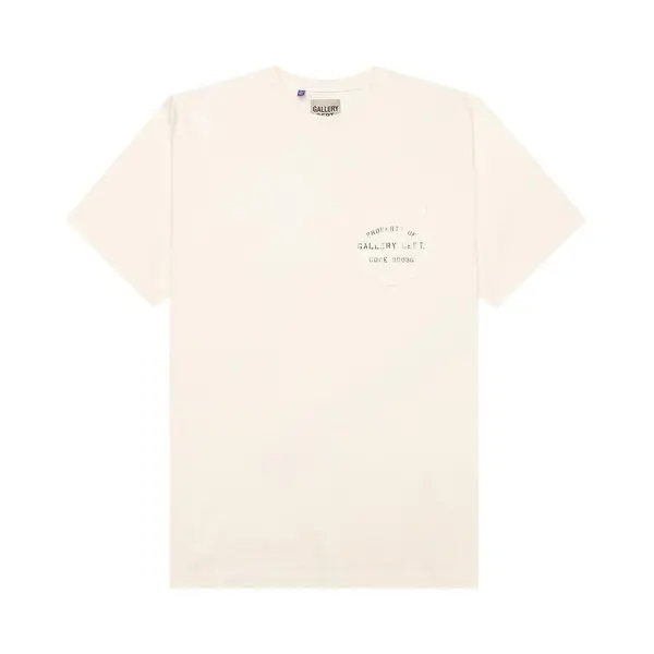 GALLERY DEPT. Property Of Stencil Tee 'antique - White