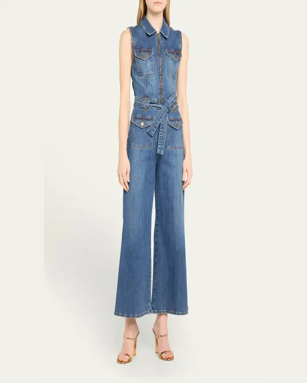 Ramy Brook Bell Denim Jumpsuit