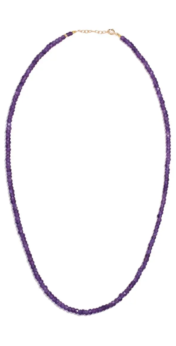 Jia Jia February Beaded Necklace - Amethyst