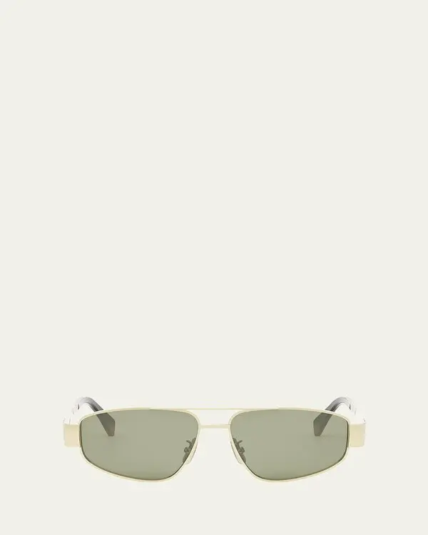 Celine Triomphe Pilot Sunglasses - Sengldgrn