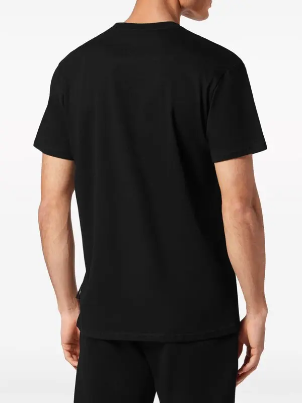 PLEIN SPORT Tiger-print Cotton T-shirt - Black