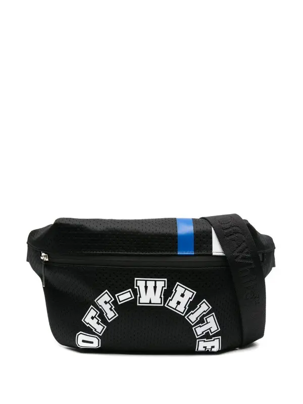 Off-White Outdoor Baseball Mesh Belt Bag - White