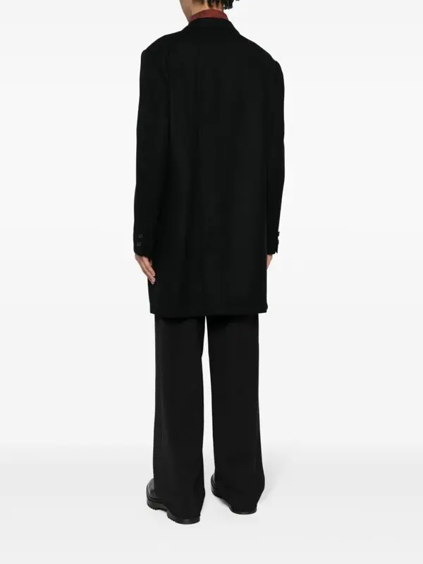 Yohji Yamamoto Single-breasted Wool Coat