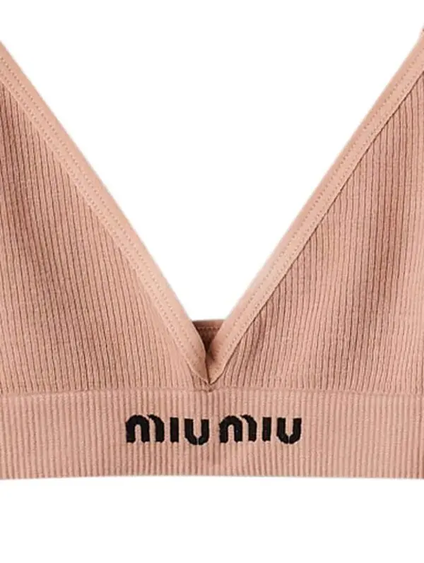 Miu Miu Seamless Triangle Cotton Bra