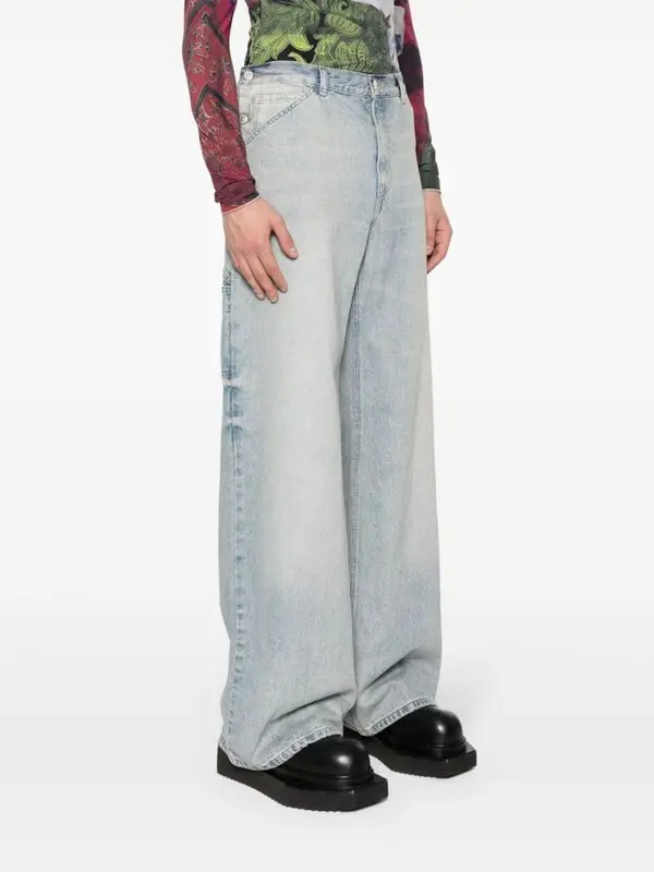 COURREGES Mid-rise Straight-leg Jeans