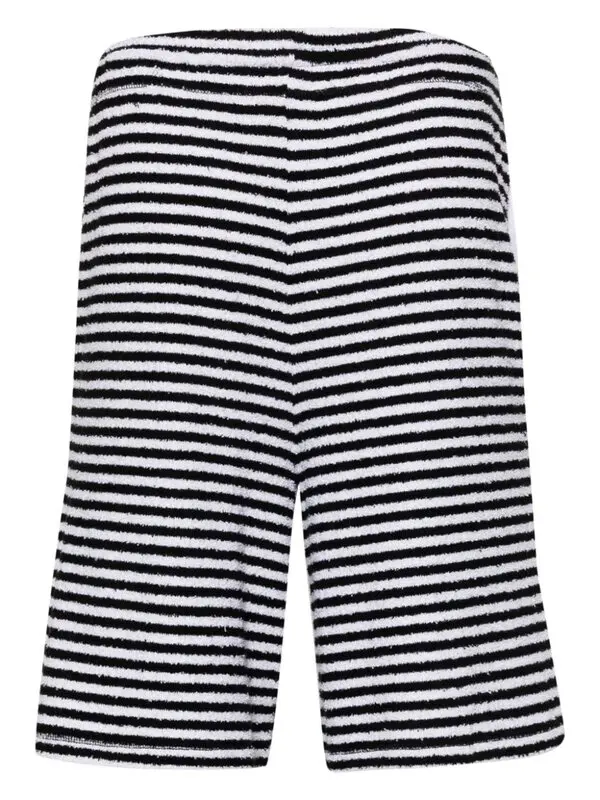 CHARLES JEFFREY Striped Towelling Shorts