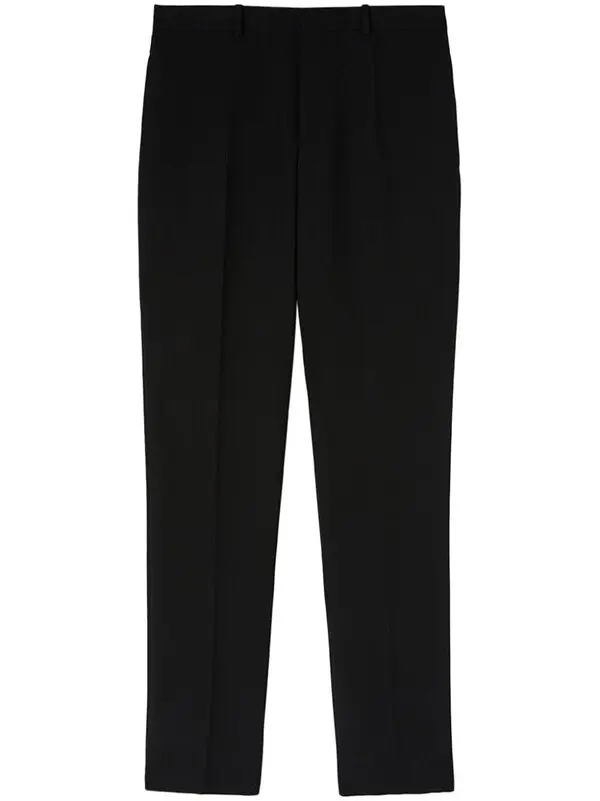 JIL SANDER Wool Tailored Trousers - Black