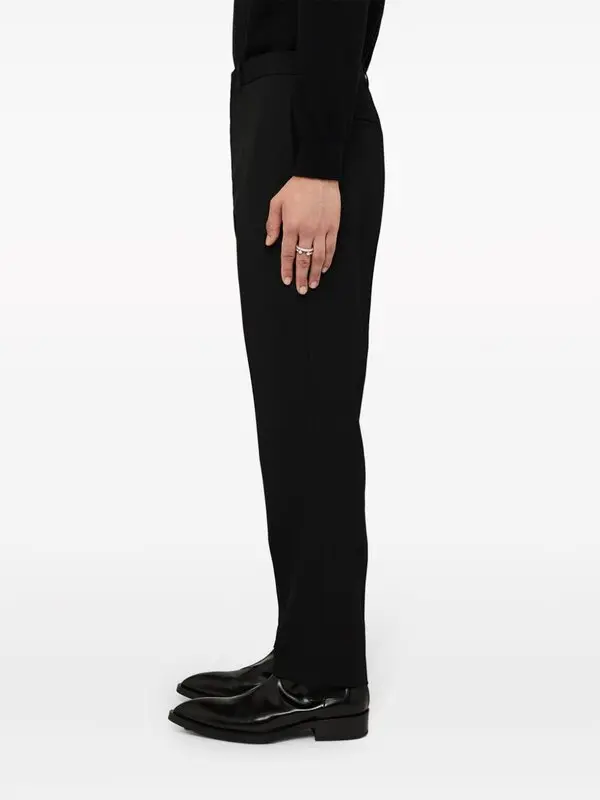 JIL SANDER Wool Tailored Trousers - Black