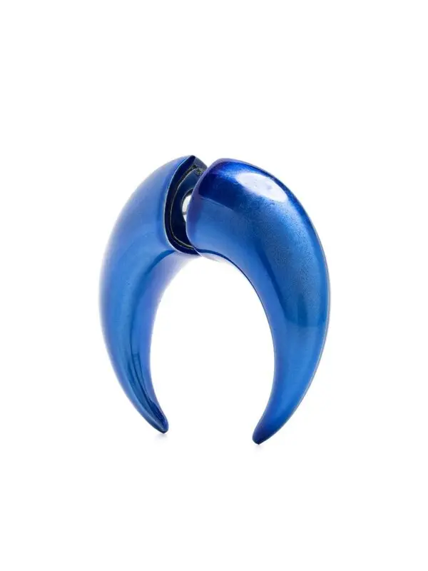 MARINE SERRE Shamanic Moon Single Earring - Blue