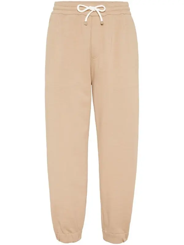 Brunello Cucinelli Straight-leg Cotton-blend Track Pants