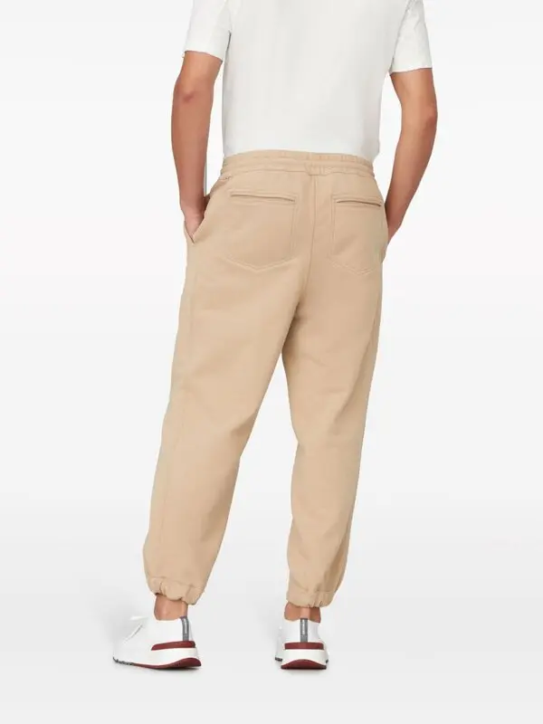 Brunello Cucinelli Straight-leg Cotton-blend Track Pants
