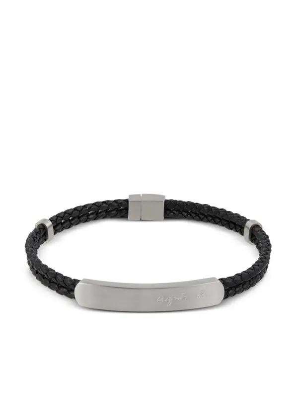 AGNÈS B. Braided Bracelet - Black