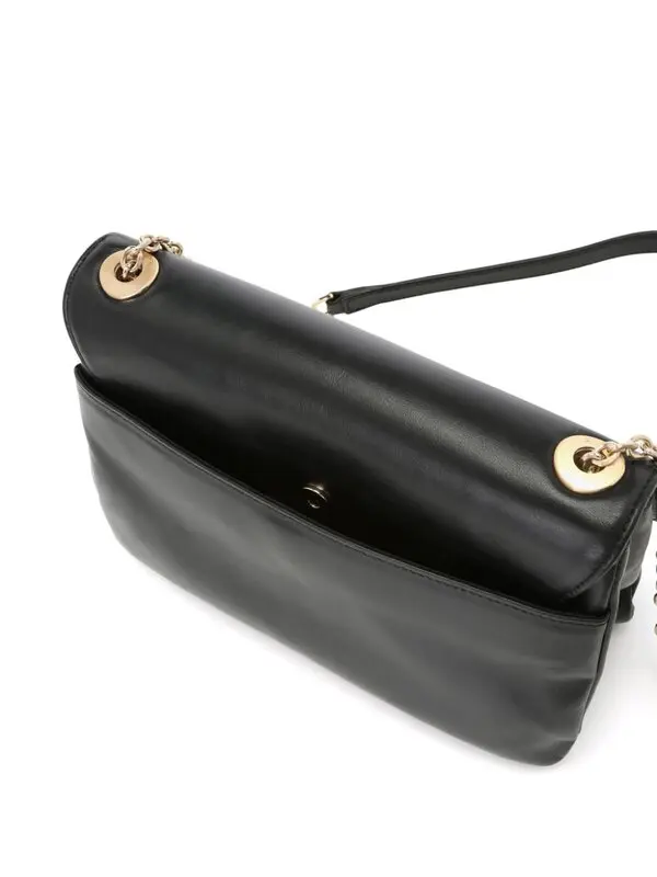 AGNÈS B. Logo-clasp Leather Crossbody Bag