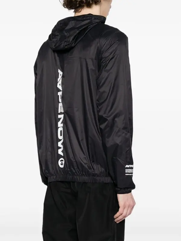 AAPE BY *A BATHING APE® Logo-appliqué Hooded Jacket