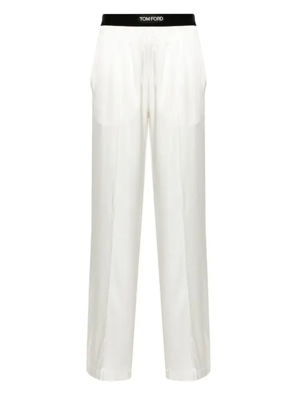 TOM FORD Satin Pajama Pants - White