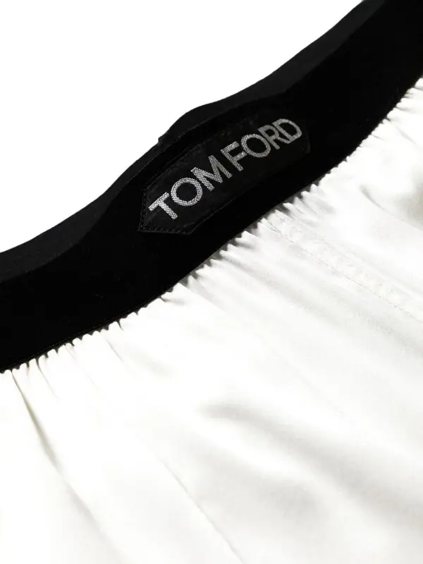 TOM FORD Satin Pajama Pants - White