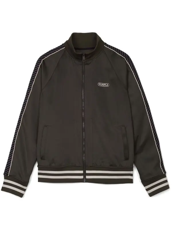 PURPLE BRAND Striped-edge Lightweight Jacket