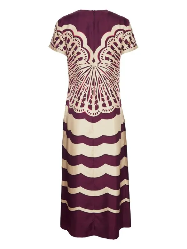 La DoubleJ Swing Silk Maxi Dress - Purple