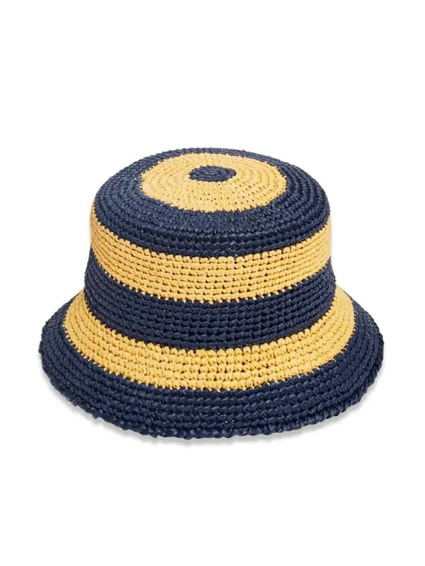 La DoubleJ Striped Bucket Hat