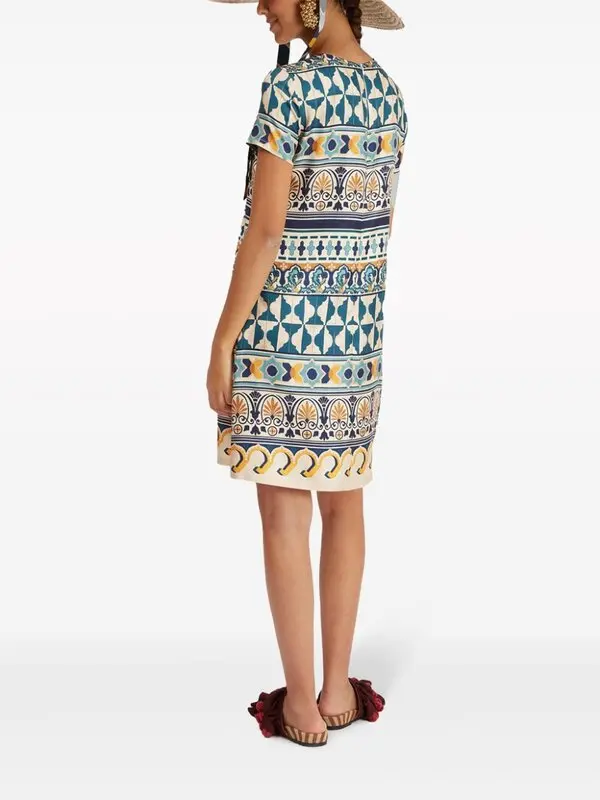 La DoubleJ Mini Swing A-line Dress - Neutrals