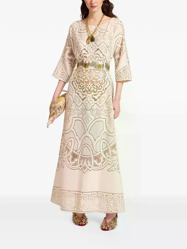 La DoubleJ Muumuu Maxi Dress - Neutrals