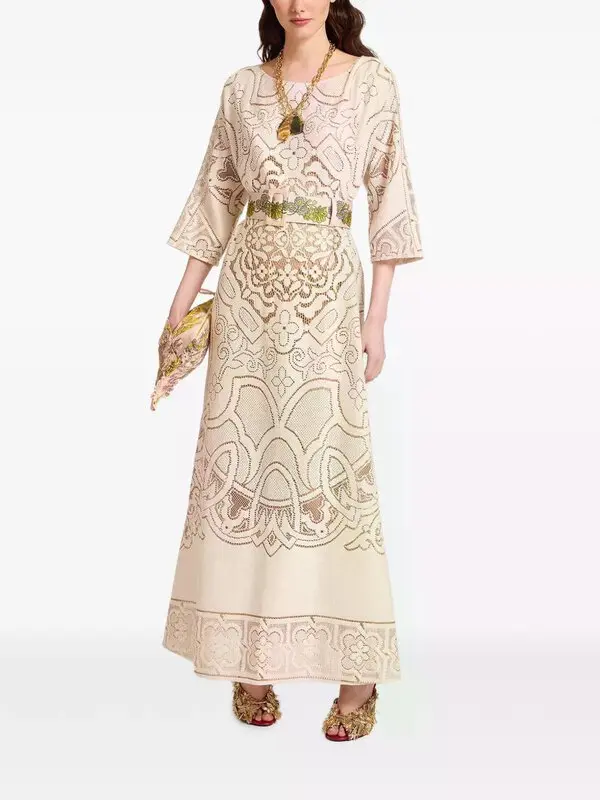 La DoubleJ Muumuu Maxi Dress - Neutrals
