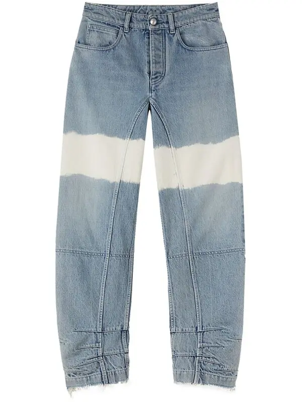 JIL SANDER High-waisted Color-block Jeans
