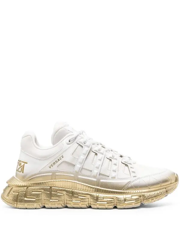 Versace Trigreca Gradient Sneakers - White