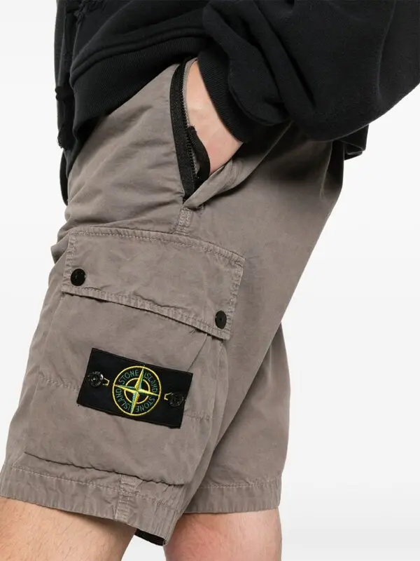 Stone Island Compass-badge Cargo Shorts