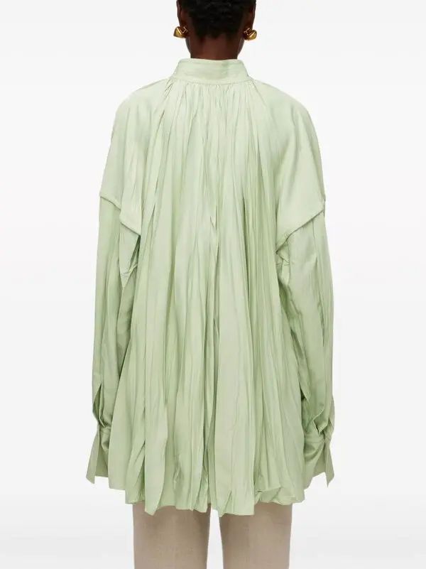 FERRAGAMO Split-neck Pleated Kaftan