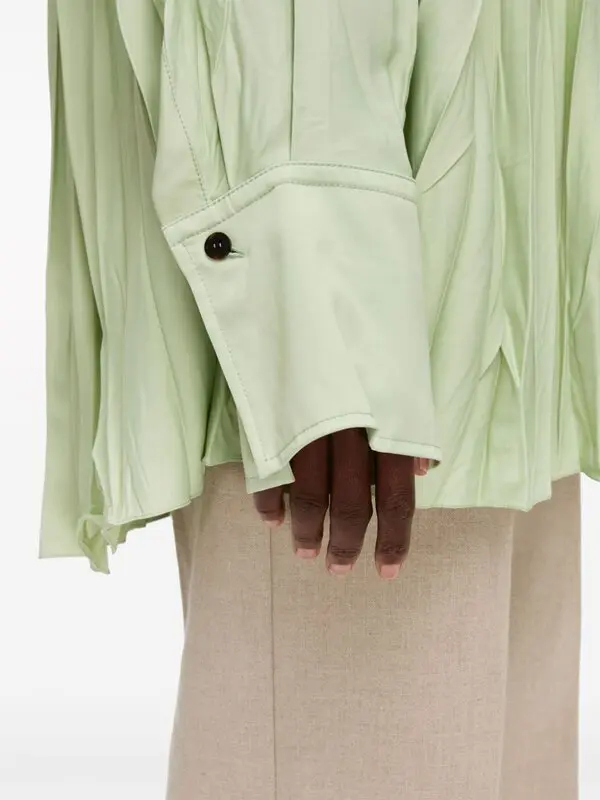 FERRAGAMO Split-neck Pleated Kaftan