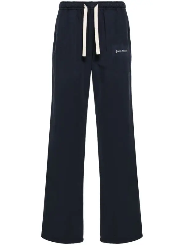 Palm Angels Mid-rise Straight-leg Trousers - Blue