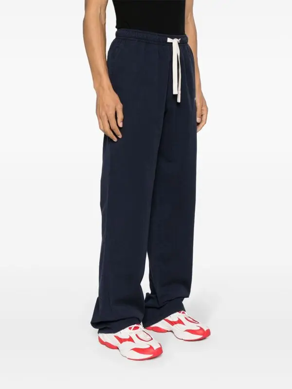 Palm Angels Mid-rise Straight-leg Trousers - Blue