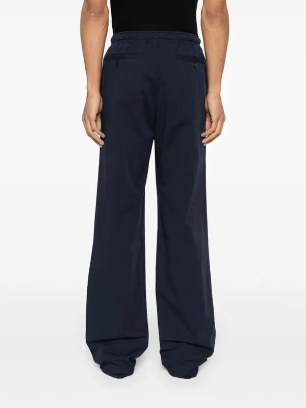 Palm Angels Mid-rise Straight-leg Trousers - Blue
