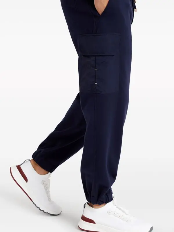 Brunello Cucinelli Straight-leg Cotton-blend Track Pants