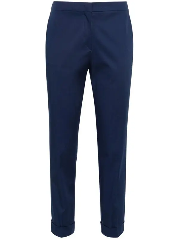 Etro Stretch-cotton Cropped Trousers