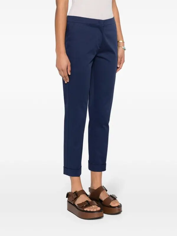 Etro Stretch-cotton Cropped Trousers