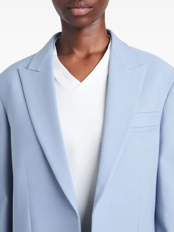 Proenza Schouler Devon Peak-lapel Blazer - Blue