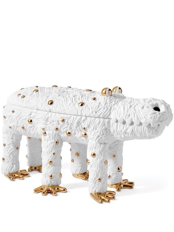 L'Objet X Haas Brothers Pedro The Croc Box - White