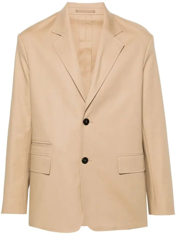 LANVIN Single-breasted Cotton Blazer