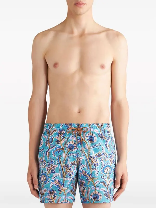 Etro Floral-print Swim Shorts