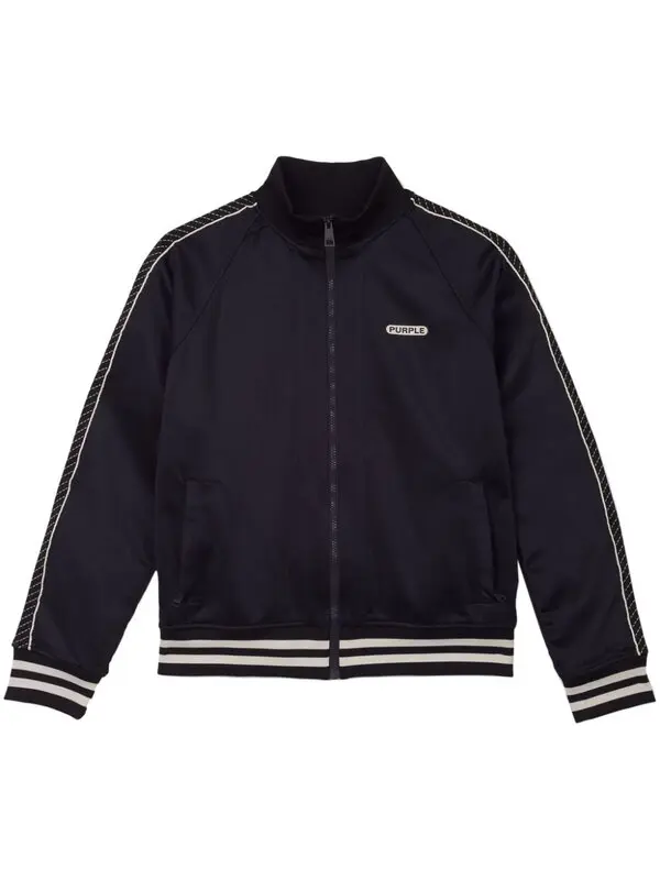 PURPLE BRAND Striped-edge Jacket
