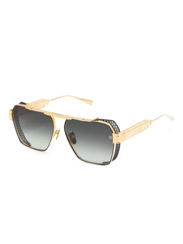 Balmain Pilot Frame Sunglasses - Gold