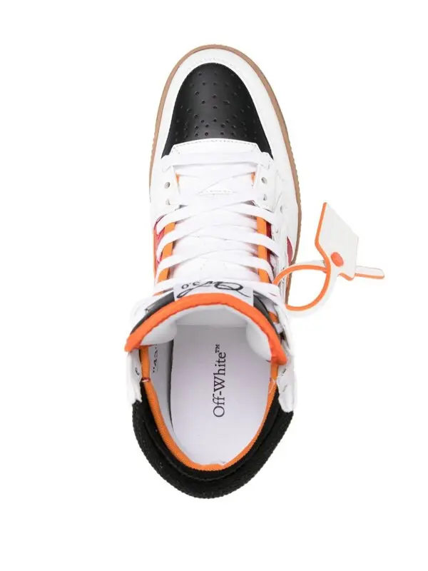 Off-White 3.0 Off Court Leather Sneakers - Red